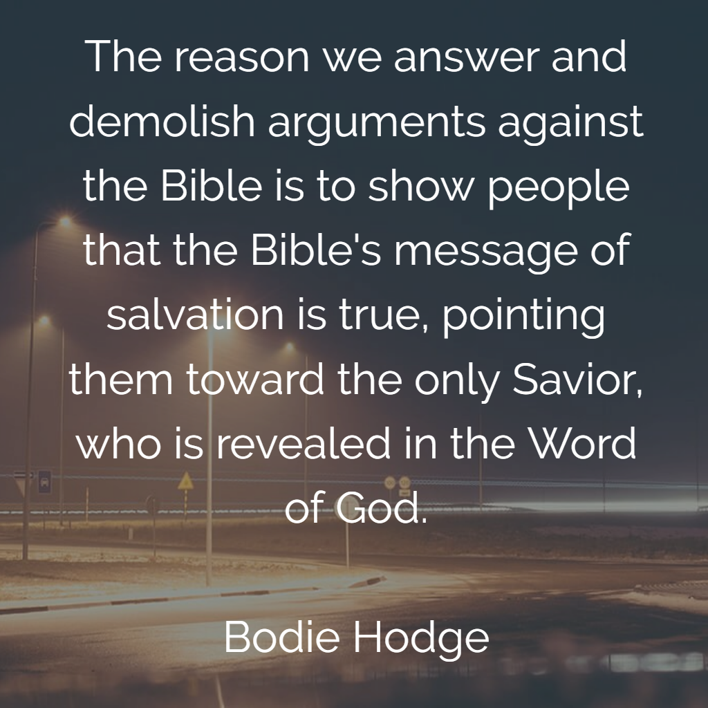 Do We Need to Defend the Bible? – Lynn Pryor