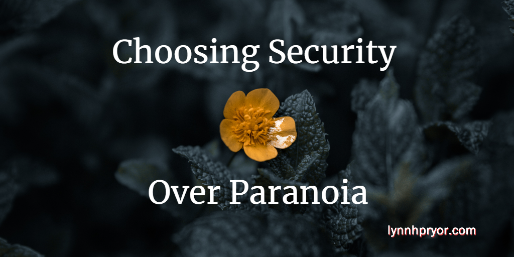 Choosing Security Over Paranoia – Lynn Pryor